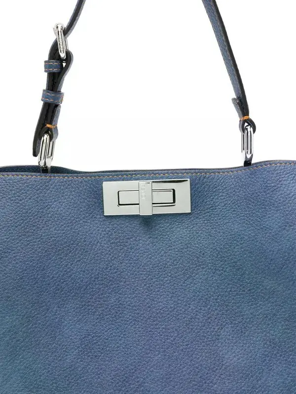 Fendi Medium Peekaboo Soft Top-handle Bag - Blue