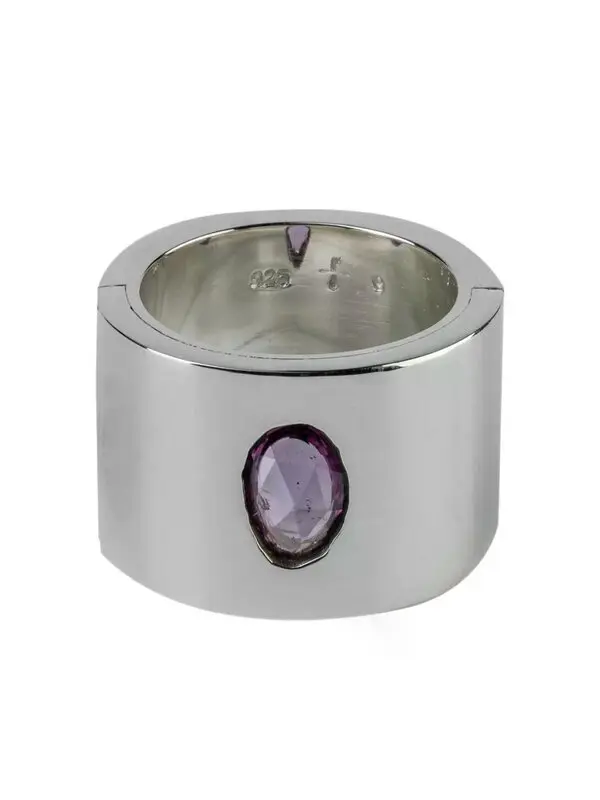 PARTS OF FOUR Sterling Sapphire Slab Ring - Silver