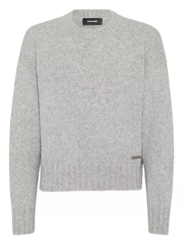 Dsquared2 Mélange-effect Crew Neck Jumper