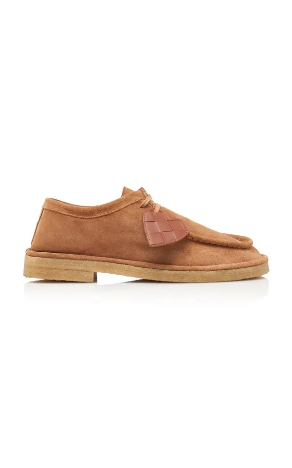 Bottega Veneta Suede Lace-up Derby Loafers