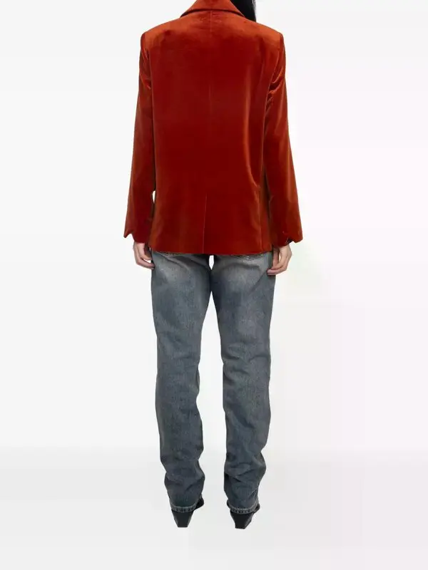 Zadig&Voltaire Double-breasted Velvet Blazer