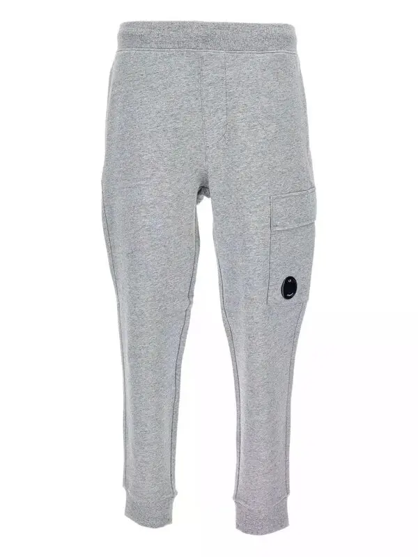 C.P. COMPANY Lens-detail Drawstring Track Pants - Grey