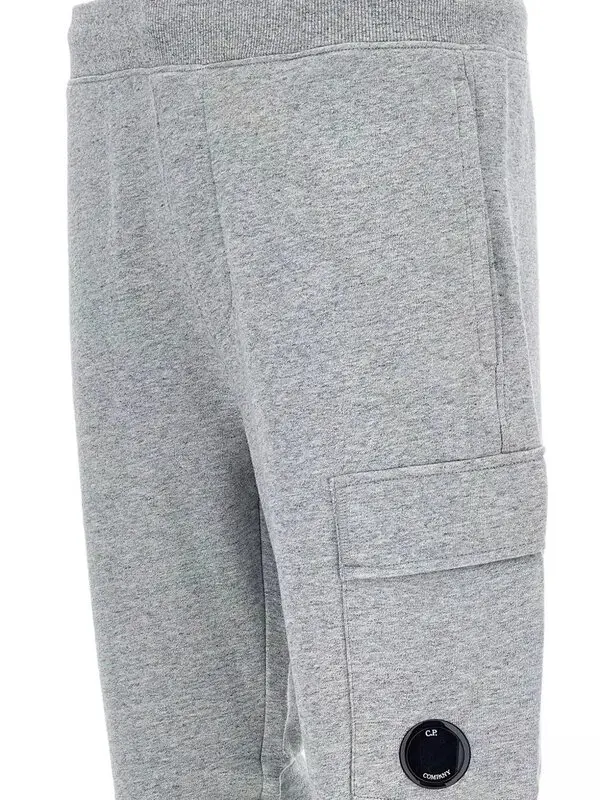 C.P. COMPANY Lens-detail Drawstring Track Pants - Grey