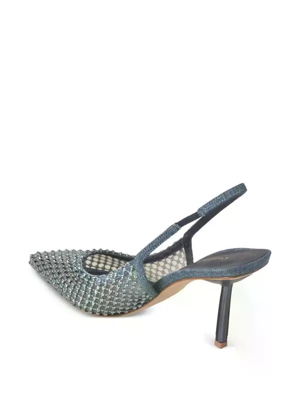 LE SILLA 80mm Crystal-embellished Slingback Pumps