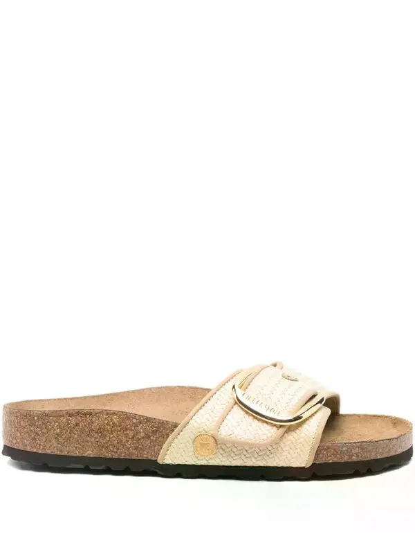 BIRKENSTOCK Woven Strap Buckle Detail Sandals