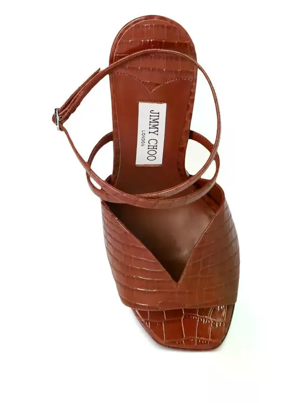 JIMMY CHOO Karli 125mm Ankle-strap Heeled Sandals - Red