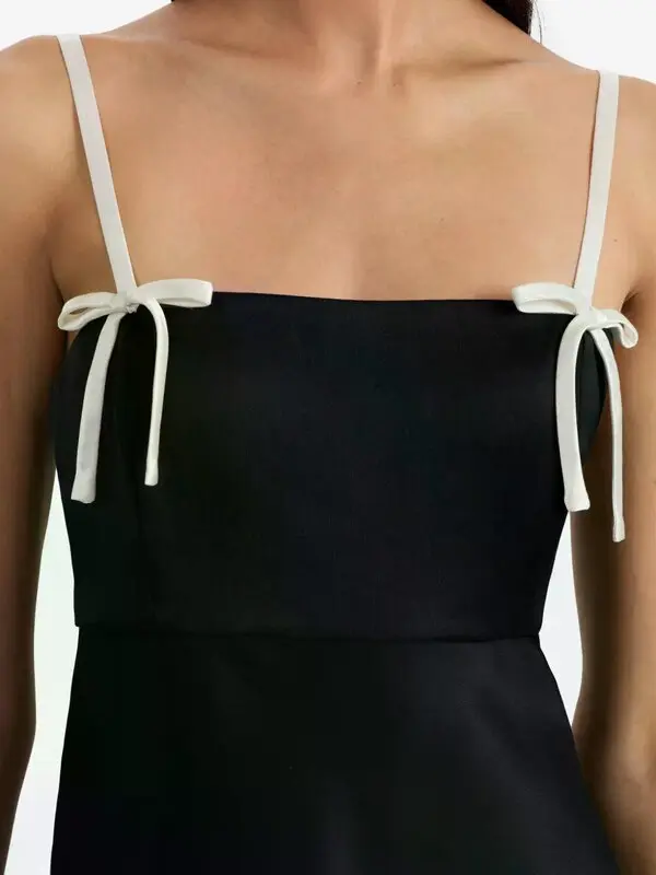Alice + Olivia Morgan Bow-detail Mini Dress