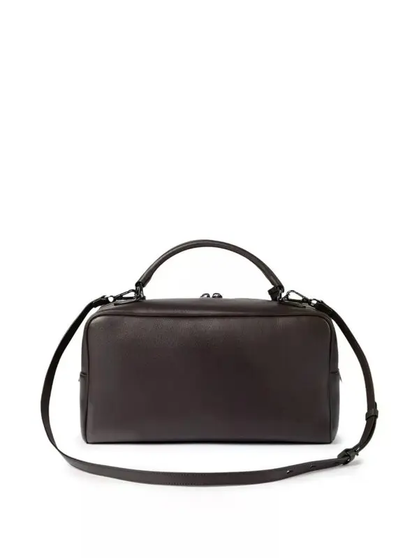 Brunello Cucinelli Explorer Boston Leather Tote Bag - Brown