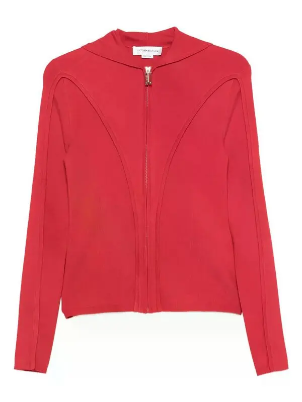 Victoria Beckham Zip-front Panelled Cardigan