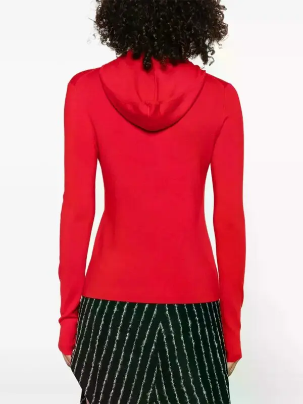 Victoria Beckham Zip-front Panelled Cardigan