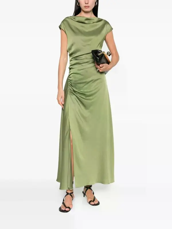 Simkhai Burke Cowl Neck Midi Dress - Green