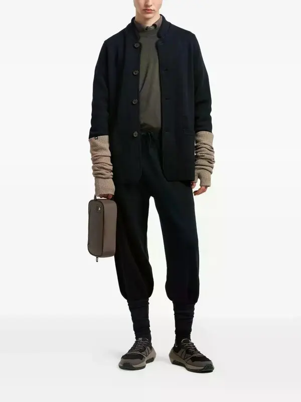 Emporio Armani Crew-neck Wool Sweater - Black