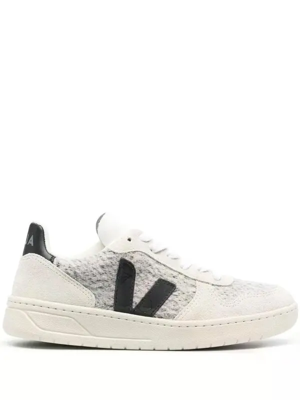 VEJA V-10 Woven Lace-up Sneakers