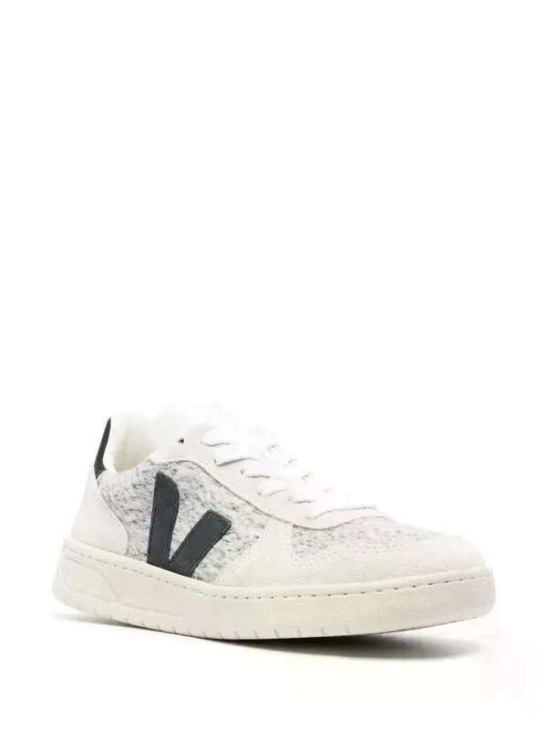 VEJA V-10 Woven Lace-up Sneakers