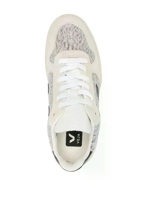 VEJA V-10 Woven Lace-up Sneakers