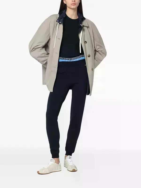 Miu Miu Side Stripe Trousers - Blue