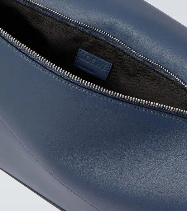Loewe Puzzle Edge Large Leather Shoulder Bag - Blue