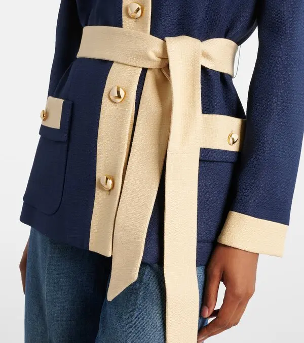 Valentino Garavani Belted Jacket - Blue