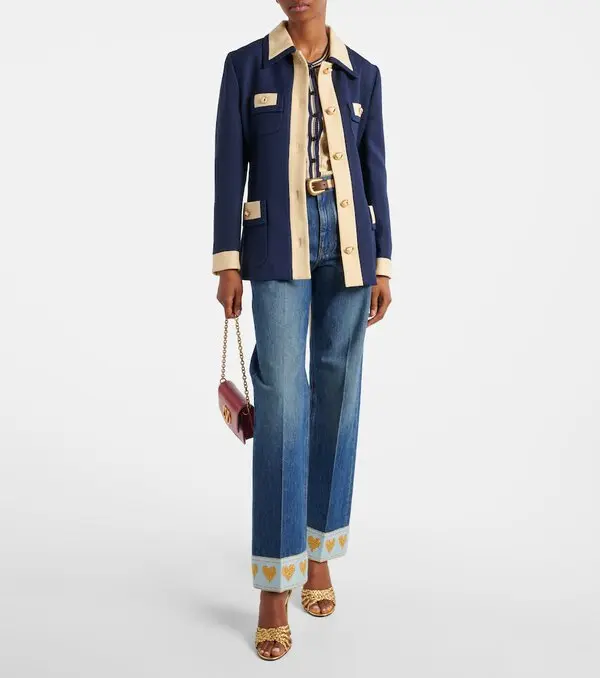 Valentino Garavani Belted Jacket - Blue