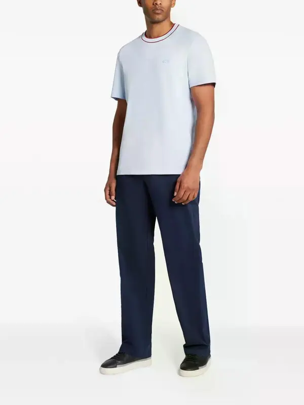 Lacoste Stripe-collar Cotton Piqué T-shirt