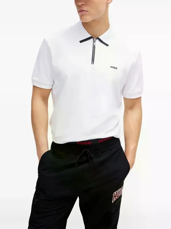 Hugo Zip-up Polo Shirt