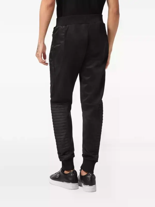 Philipp Plein Biker-quilted Track Pants