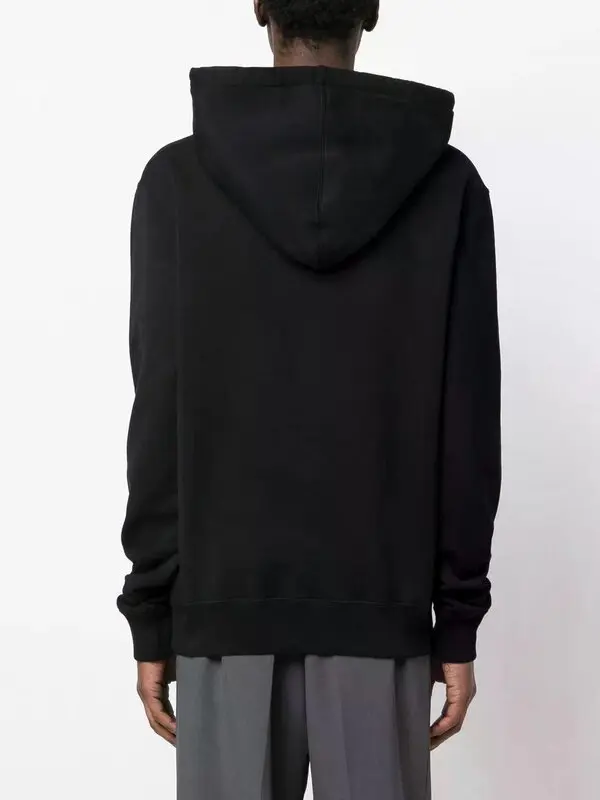 LANVIN Logo-embroidered Cotton Hoodie
