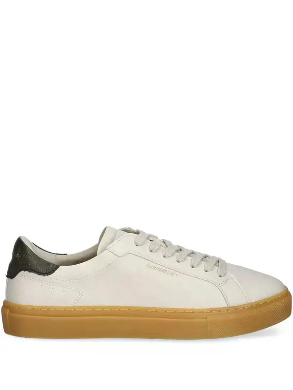 Flamingos Name Leather Sneakers