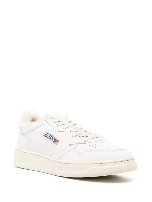 AUTRY Medalist Low-top Shearling Trimmed Sneakers