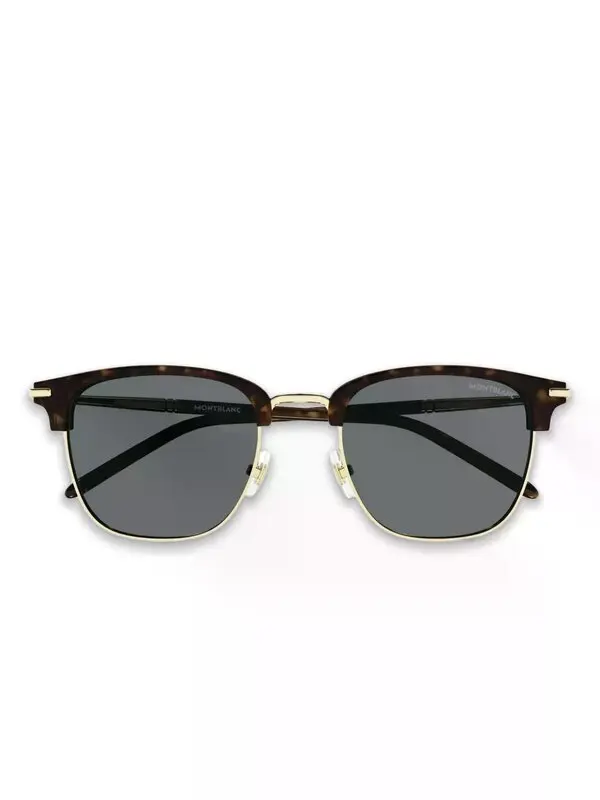 MONT BLANC EYEWEAR Clubmaster Sunglasses - Brown