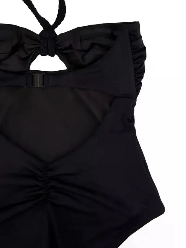 Johanna Ortiz Braided-strap Halterneck Swimsuit