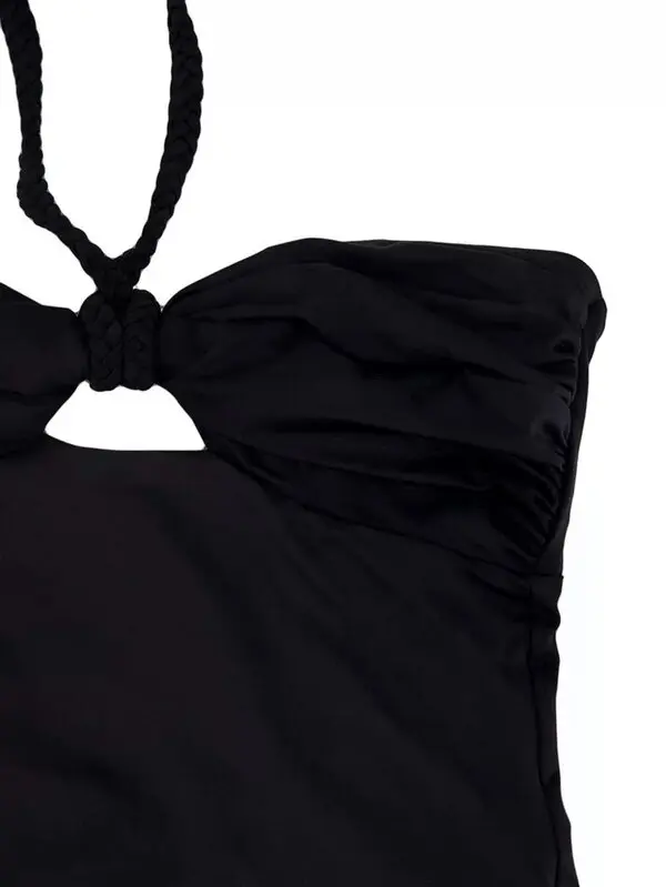 Johanna Ortiz Braided-strap Halterneck Swimsuit