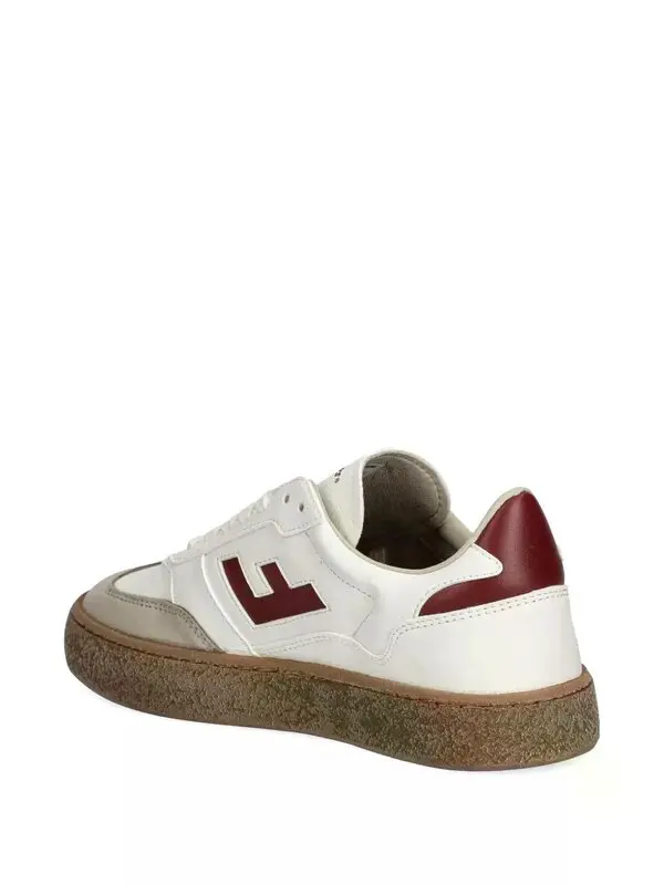 Flamingos Burela Logo-detail Leather Sneakers - Neutrals