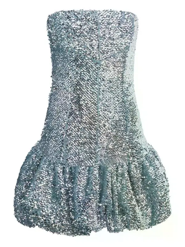 16Arlington Garance Sequinned Mini Dress - Silver