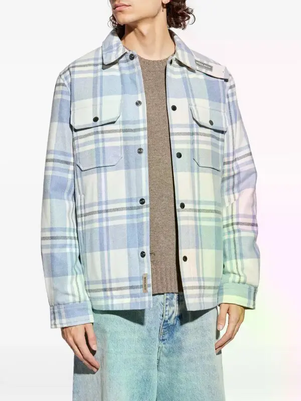 Woolrich Checked Overshirt - Blue