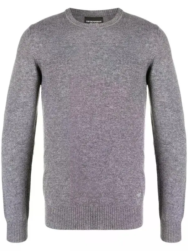 Emporio Armani Fine-knit Cashmere Jumper - Grey