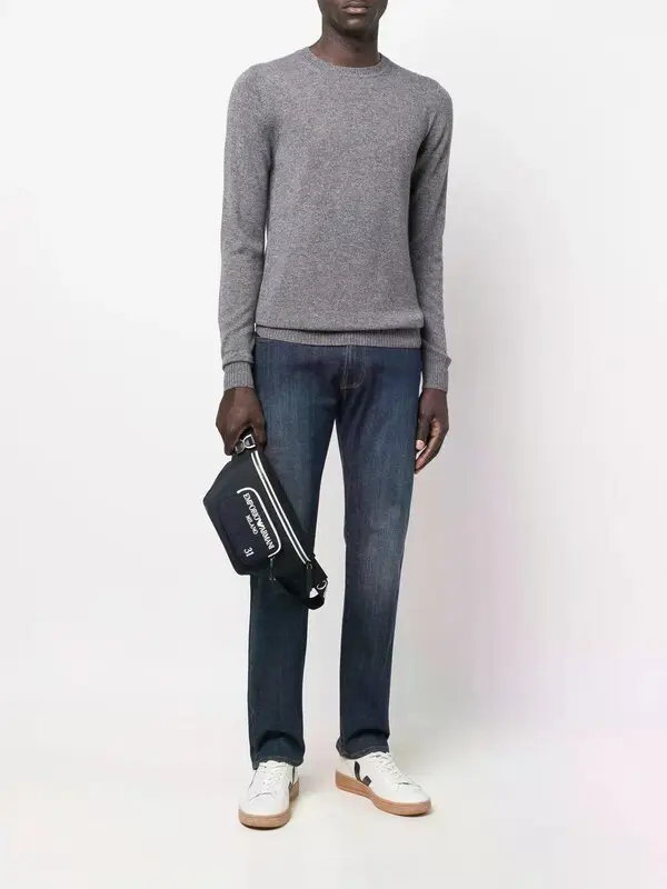 Emporio Armani Fine-knit Cashmere Jumper - Grey