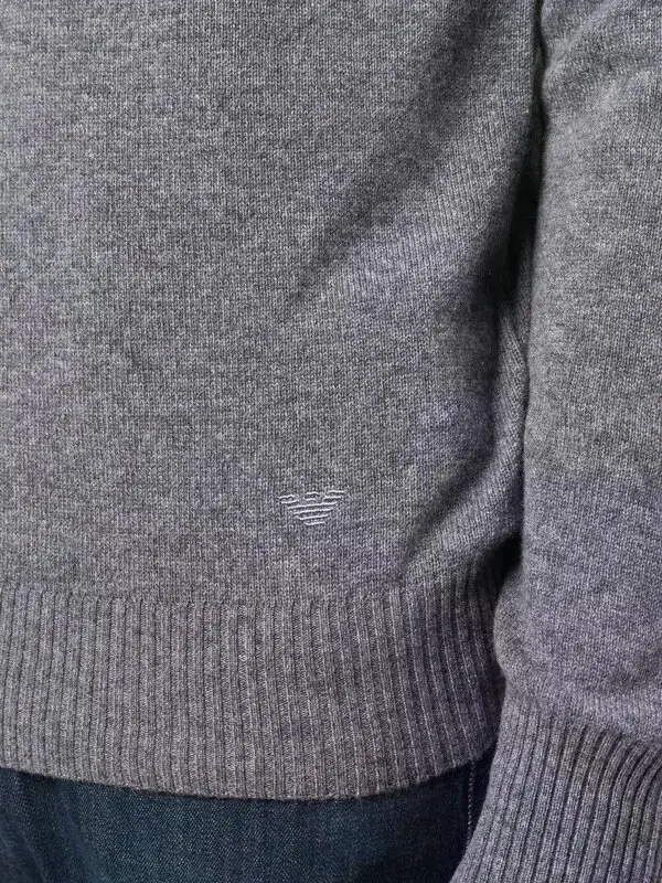 Emporio Armani Fine-knit Cashmere Jumper - Grey