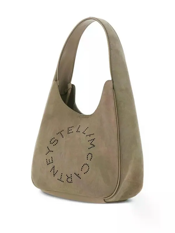 Stella McCartney Logo Suede Tote Bag - Neutrals