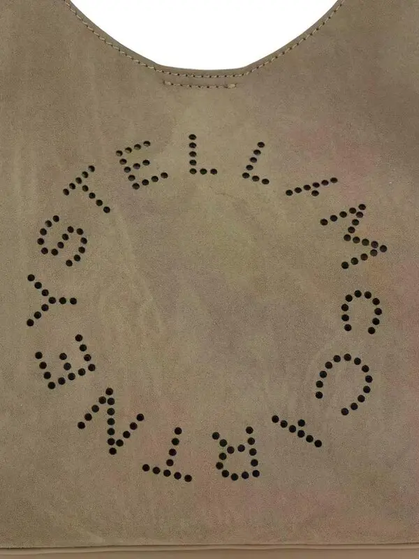 Stella McCartney Logo Suede Tote Bag - Neutrals