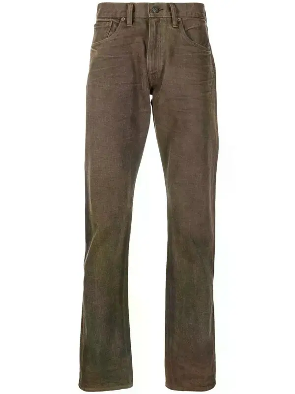 Ralph Lauren Bleach-wash Straight-leg Jeans