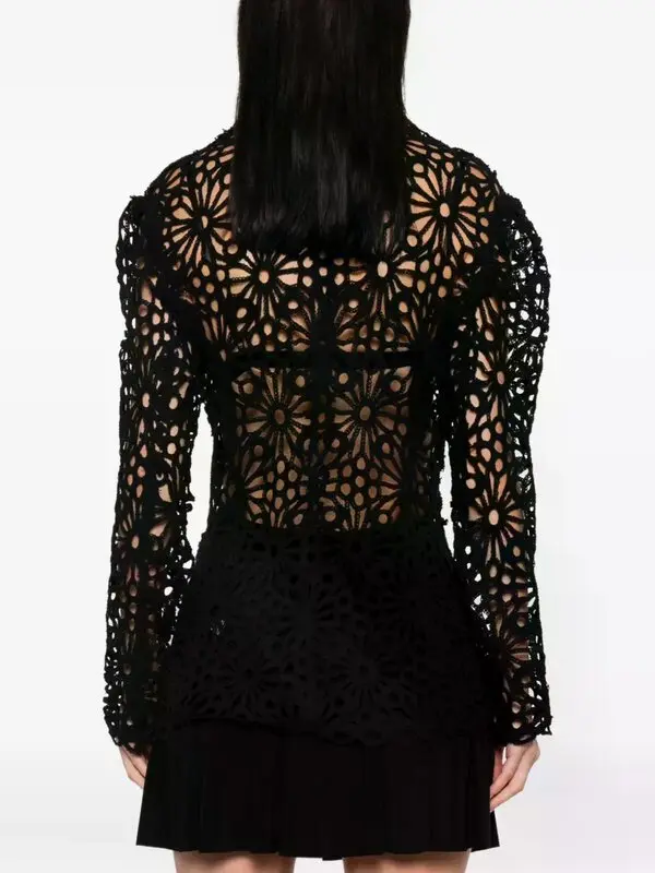 Norma Kamali Floral-motif Single-breasted Jacket