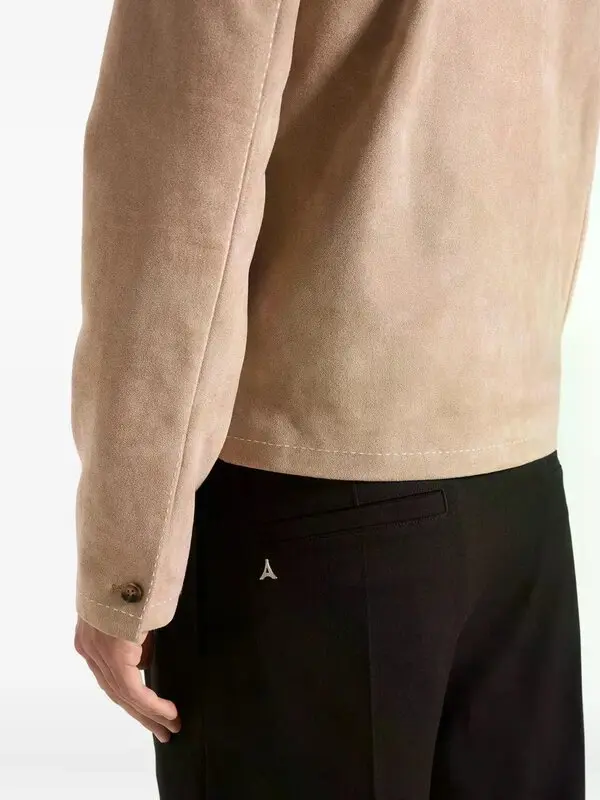 Manière De Voir Zip-fastening Suede-effect Jacket