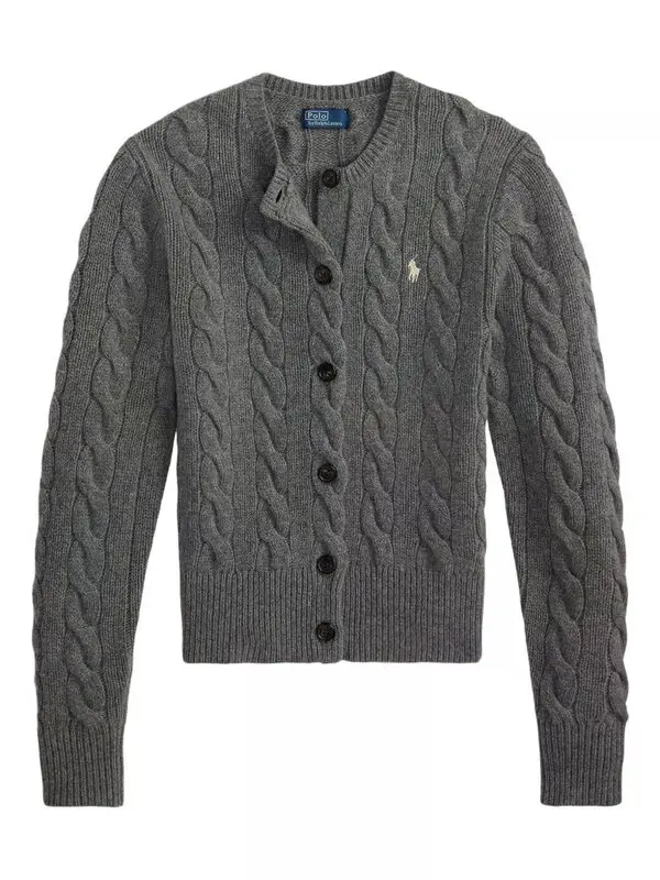Polo Ralph Lauren Cable Knit Cardigan - Grey