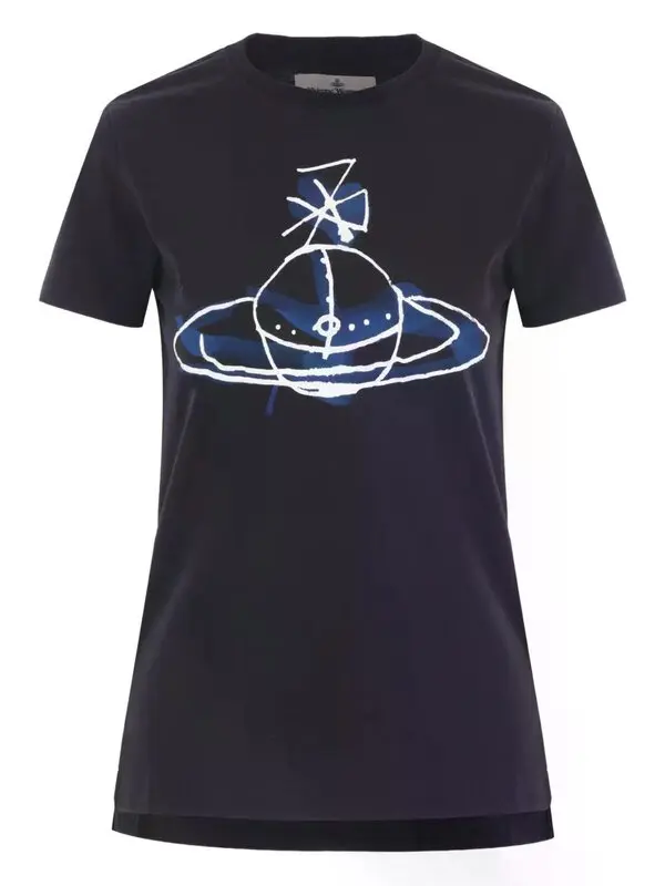 VIVIENNE WESTWOOD Orb Print T-shirt - Black