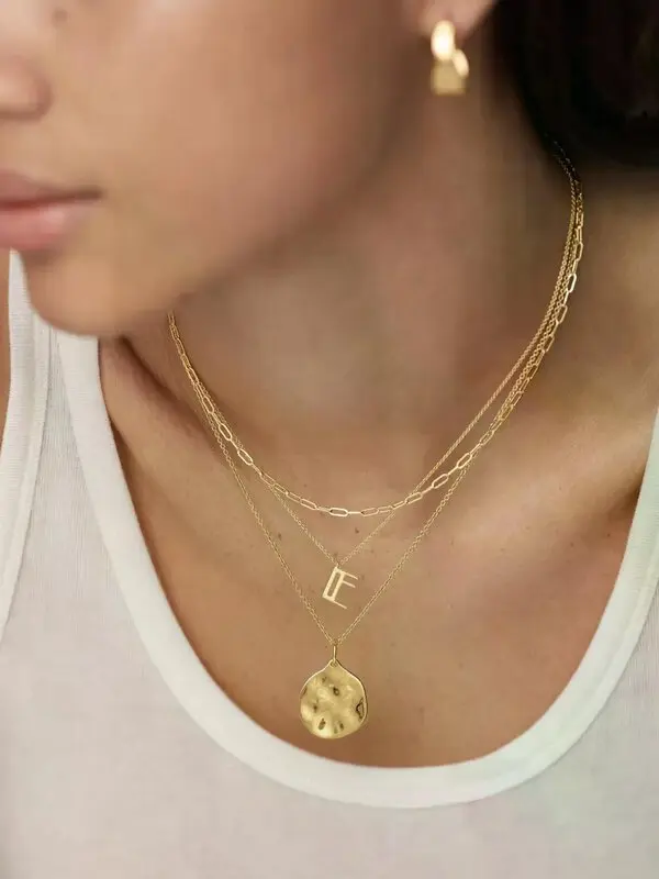 Monica Vinader Siren Muse Pendant - Gold