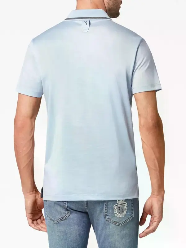 BILLIONAIRE Panelled Crest-embroidered T-shirt