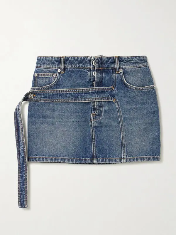 JEAN PAUL GAULTIER Denim Mini Skirt - Blue