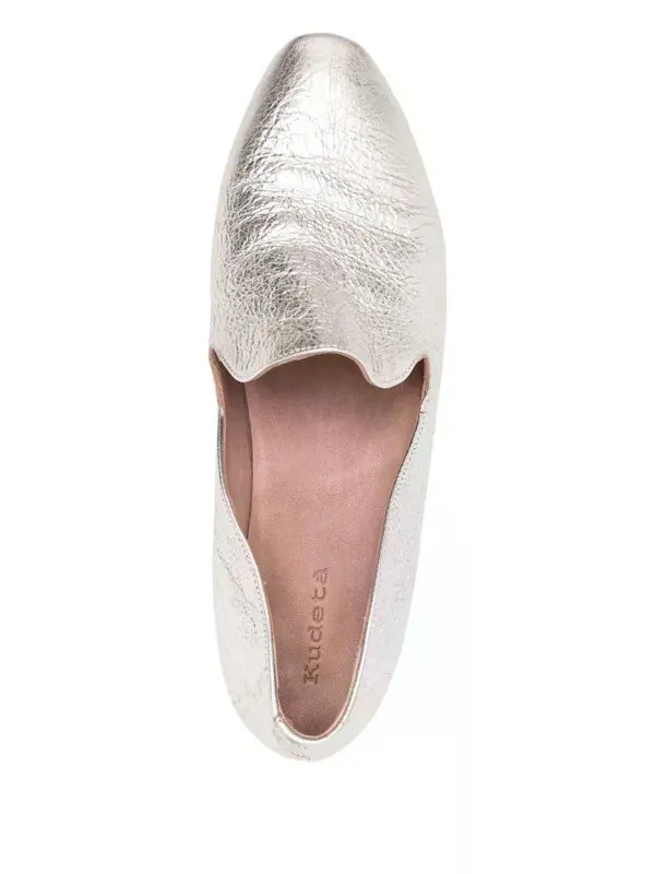 KUDETA Metallic Leather Loafers