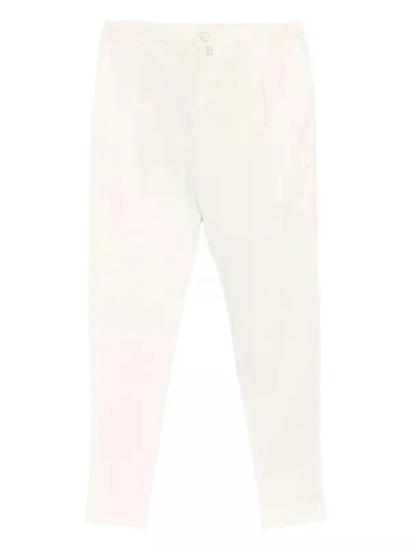 Kiton Pleated Front Trousers - Neutrals